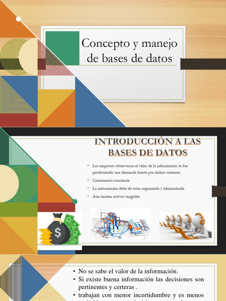 Concepto y Manejo de Bases de Datos | Descargar gratis PDF | Bases de datos | Base de datos ...