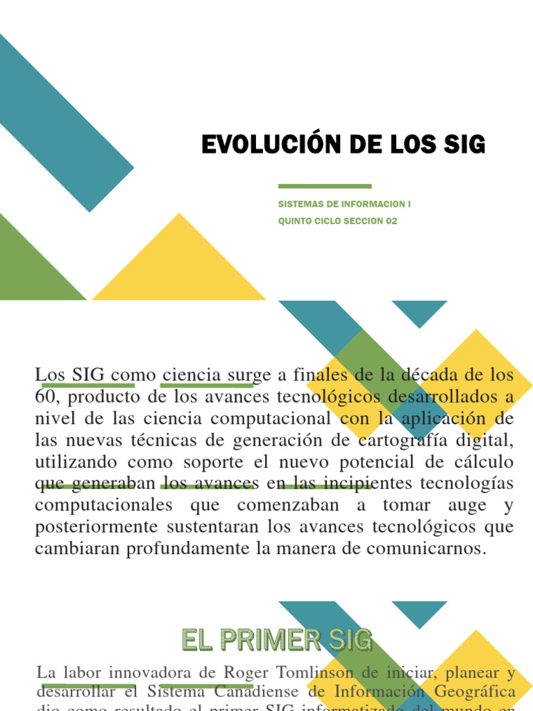 Historia de Los SIG | PDF | Sistema de información geográfica | Cartografía