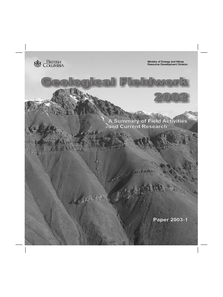 BC Geological Fieldwork 2002 | PDF | Basalt | Geology