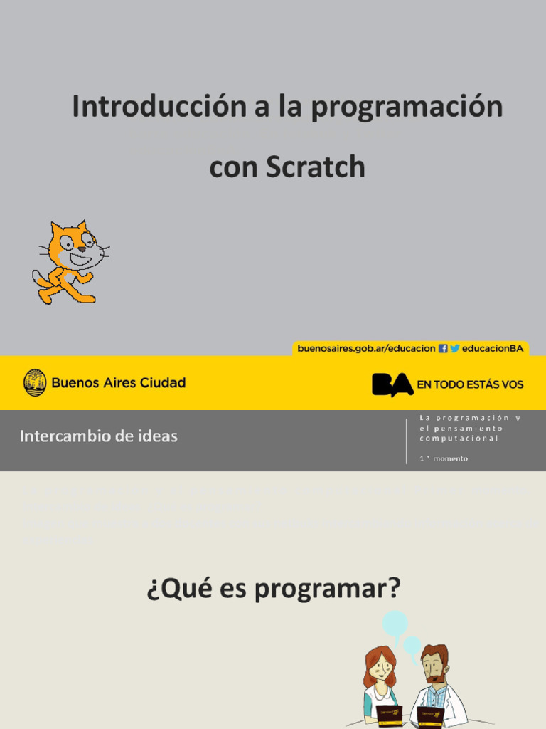 Introducción A La Programación Con Scratch | PDF | Scratch (lenguaje de programación ...