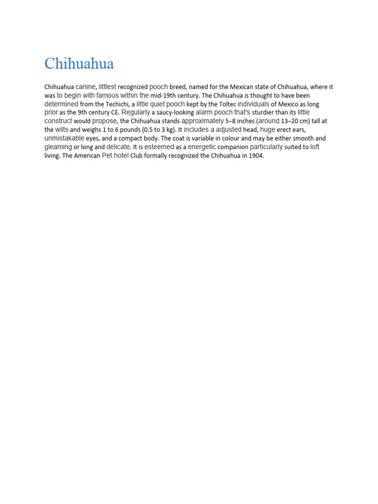 The Chihuahua CHUACH | PDF | Religion & Spirituality