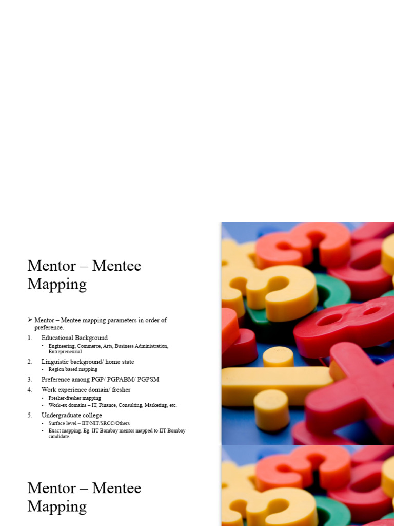 Mentor-Mentee Mapping Guide | PDF