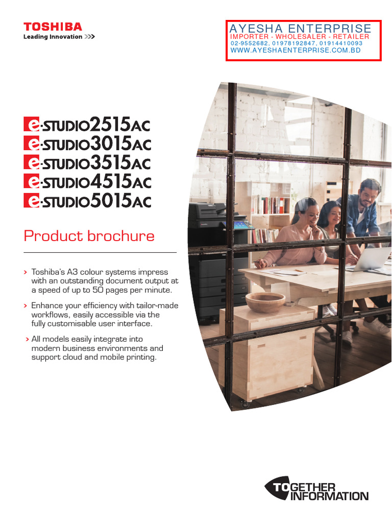 BR - Color Series e-STUDIO5015AC | PDF | Image Scanner | Cloud Computing