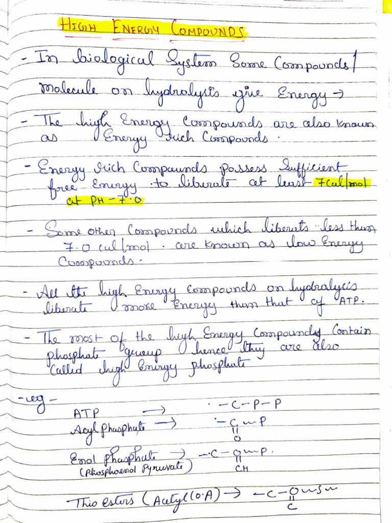 High Energy Compounds | PDF