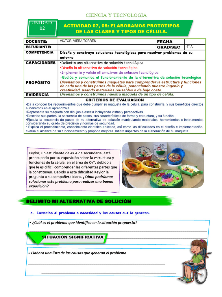 4º Act 7,8 Cyt Und 2 - Sem 4 | PDF | Creatividad | Aprendizaje