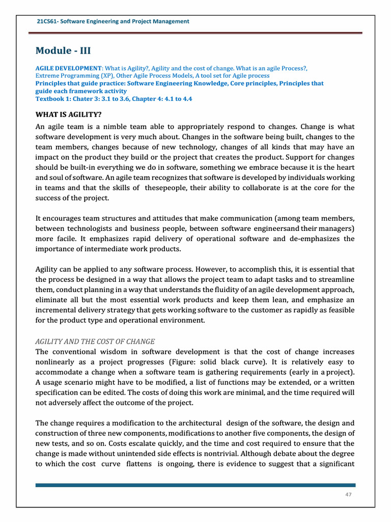 SE MODULE 3 Unlocked | PDF | Agile Software Development | Software Development Process