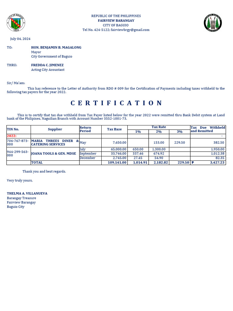 Bir Cert Editable | PDF
