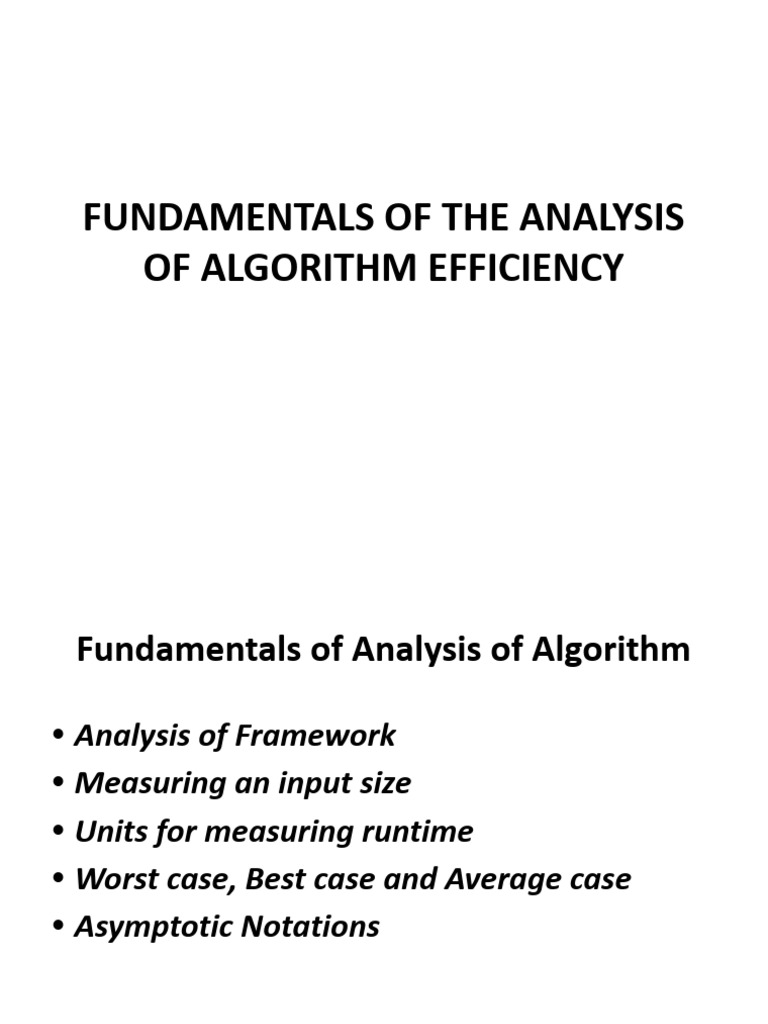 Fundamentals of Analysis of Algorithm | PDF | Computational Complexity ... Fundamentals of Analysis of Algorithm | PDF | Computational Complexity ...