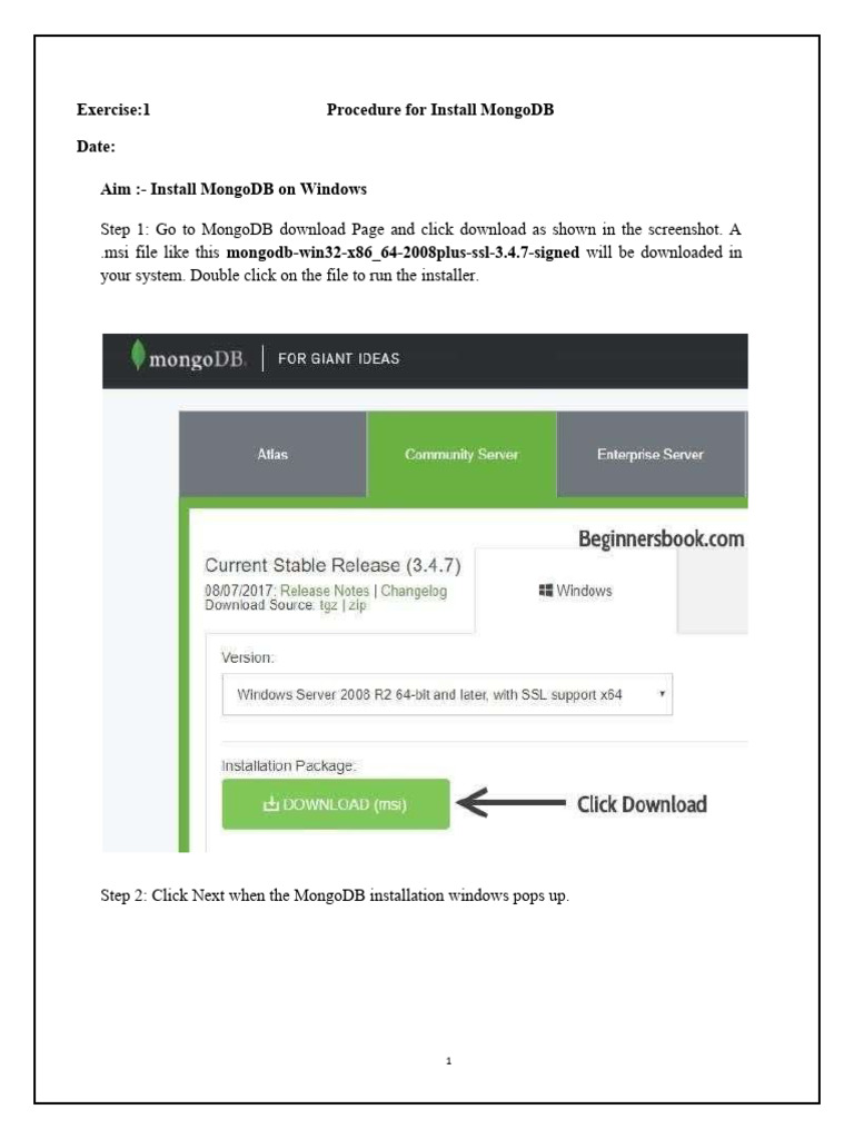 Streamprocessing Labmanual | PDF | Mongo Db | Computing