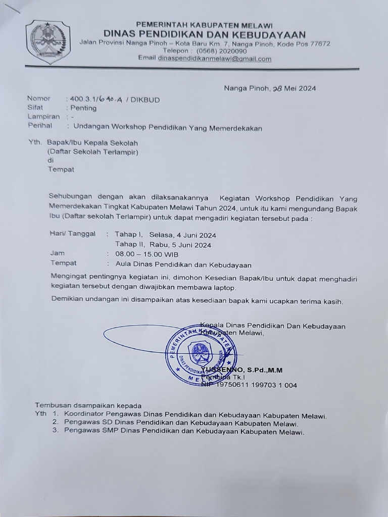 Undangan Pertemuan Cks Gp Dam Cgp Pdf
