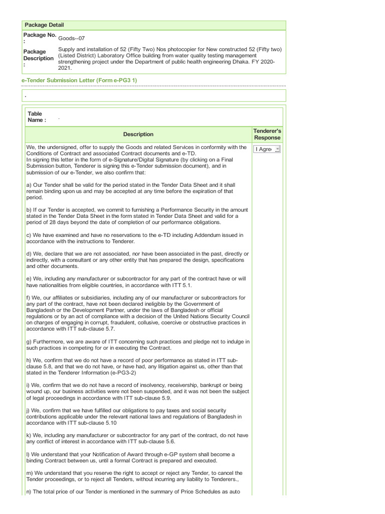 Section5 - Tender and Contract Forms | PDF | Specification (Technical Standard) | Bankruptcy