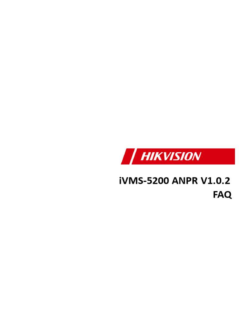 iVMS-5200 ANPR V1.0.2 Ports List | PDF | Port (Computer Networking) | Transmission Control Protocol