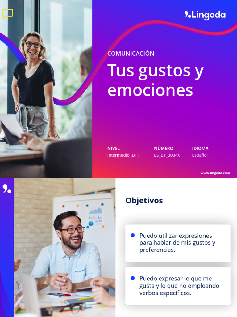 Expresar Gustos y Emociones en Español | PDF | Verbo | Asunto (gramática)