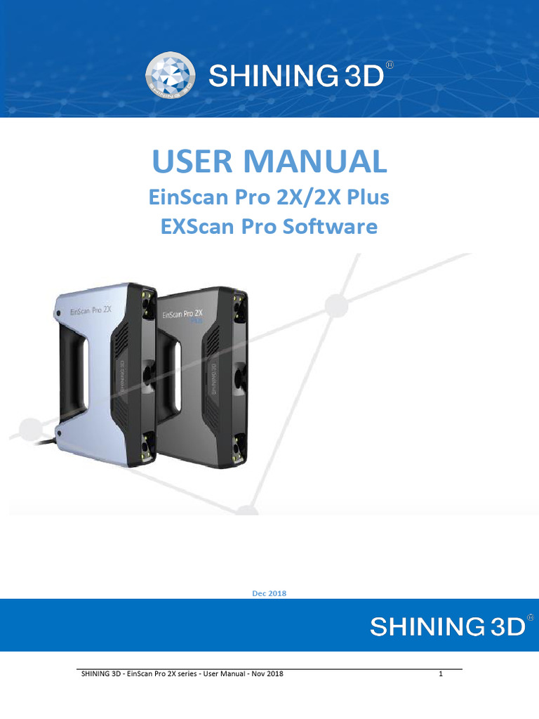 EinScan Pro 2X User Manual Guide | PDF | Image Scanner | Installation ...