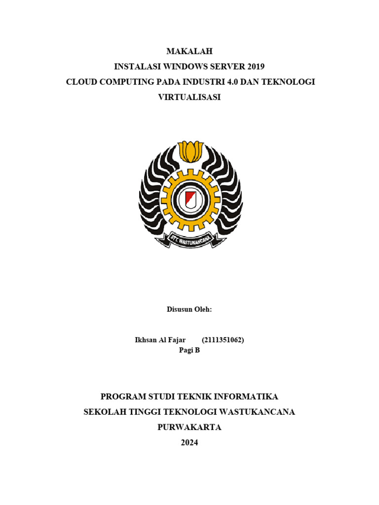 Laporan Tugas Akhir Cloud Computing | PDF