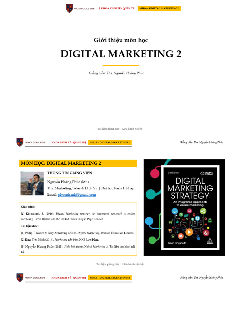 Buoi 1 - On Tap - Slide Bai Giang - Gui Sinh Vien - V2 | PDF