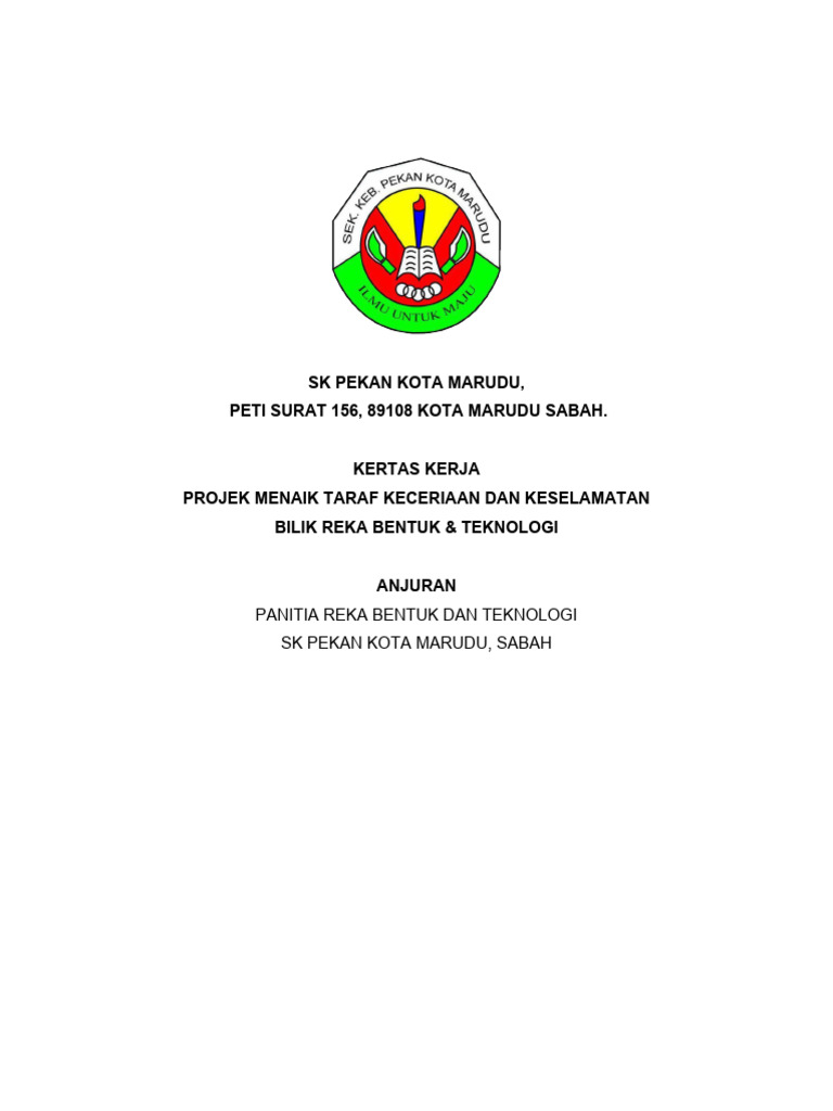 Kertas Kerja Keceriaan Bilik RBT2024 | PDF