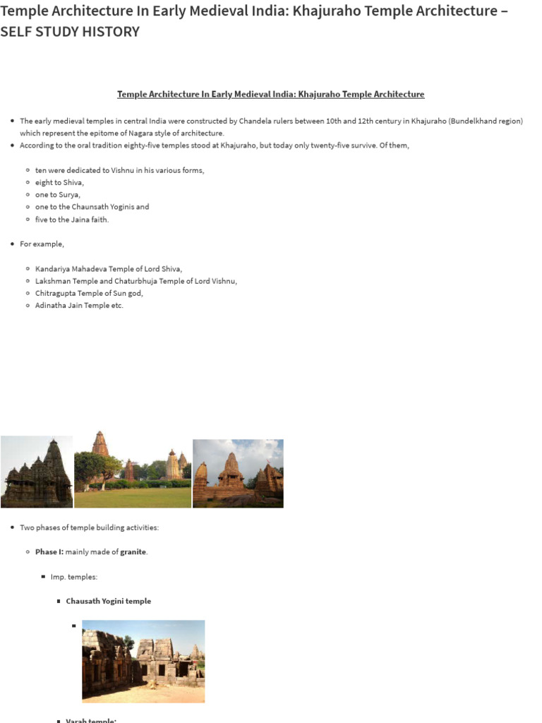 Khajuraho Temple Architecture Overview | PDF | Shiva | Indian Religions
