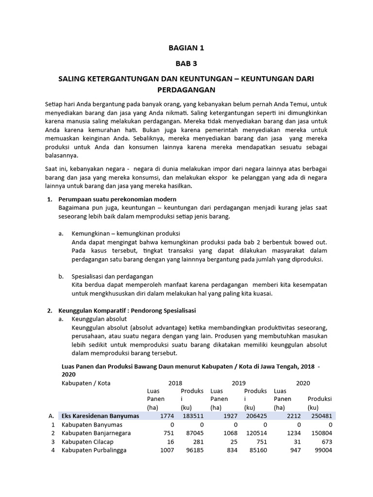 Mikro Mankiw Bagian 1 Bab 3 110523 | PDF