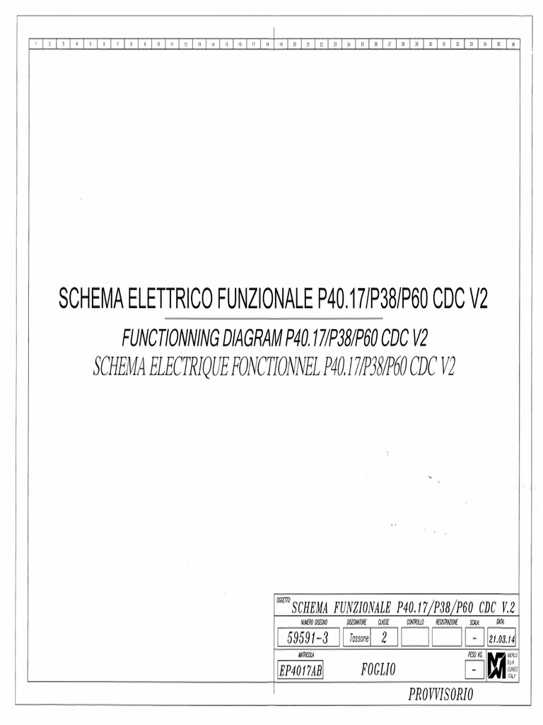 Schema Elec Merlo P40.17 (1778) | PDF