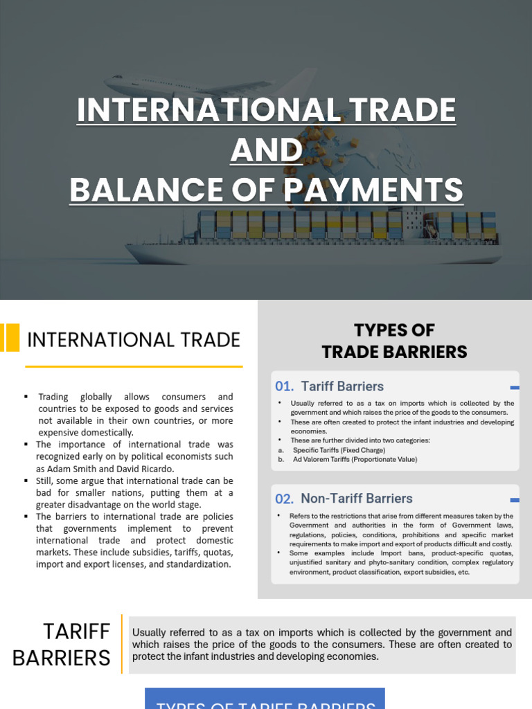 Instruments of Trade Control | PDF | Balance Of Payments | Non Tariff ...