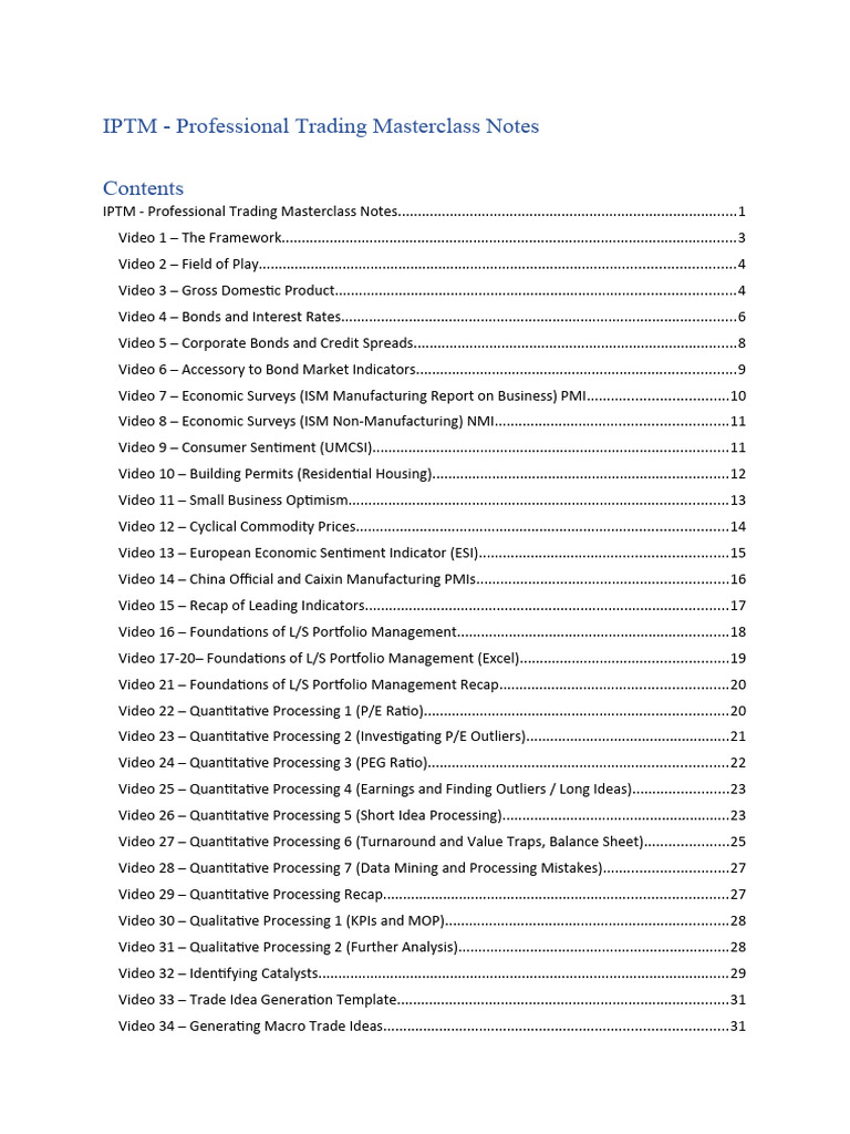 Iptm PTM | PDF | Yield Curve | Bonds (Finance)