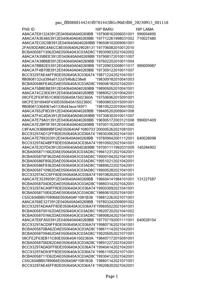 Data PNS 19sept2023 | PDF | Technology & Engineering