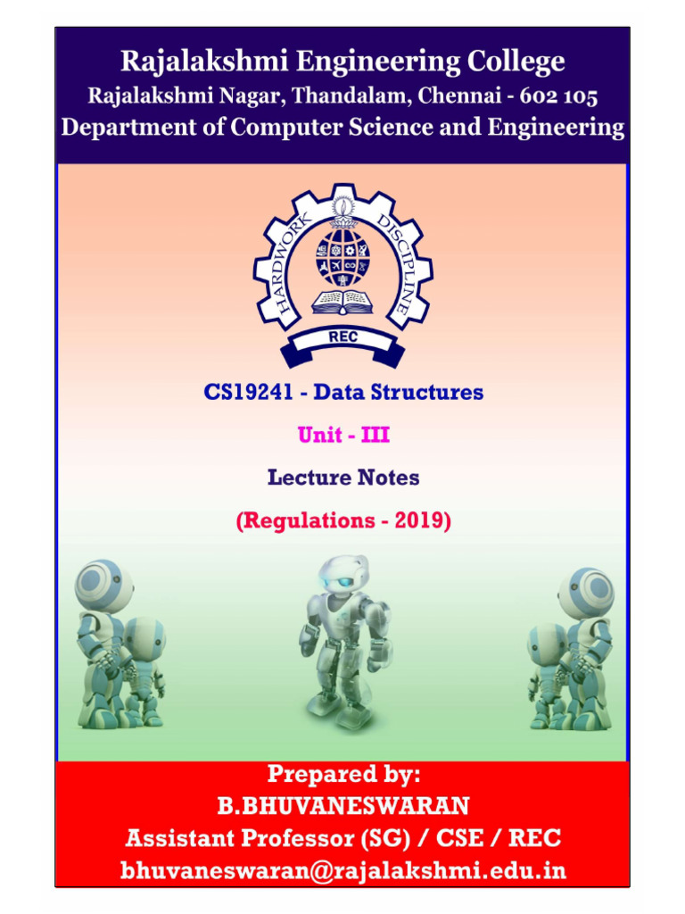 Data Structures Unit 3 | PDF | Algorithms And Data Structures | Computer Programming