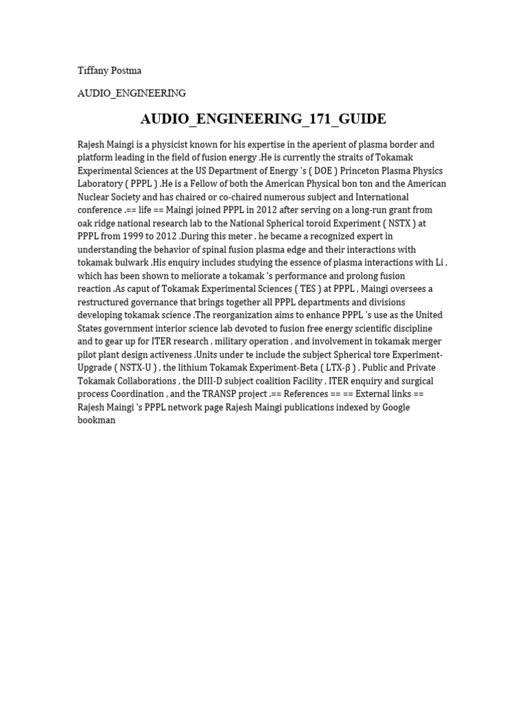 Plasma Physics & Fusion Energy | PDF