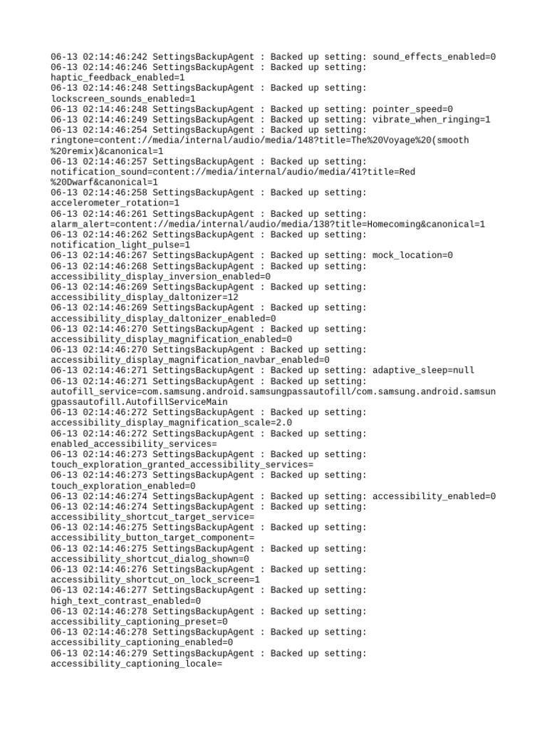 Settings Provider | PDF
