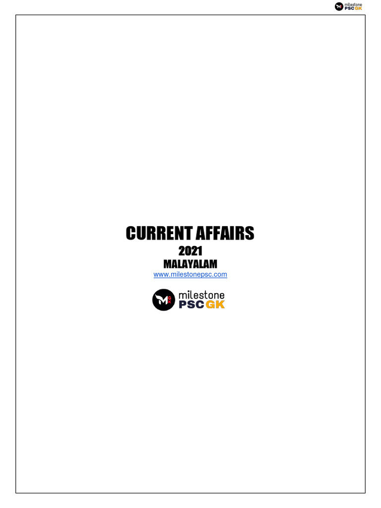 Current Affairs 50 Questions | PDF