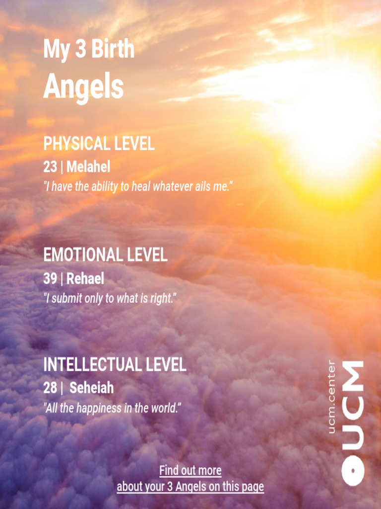 Discover Your 3 Birth Angels | PDF | Self-Improvement | Religion ...