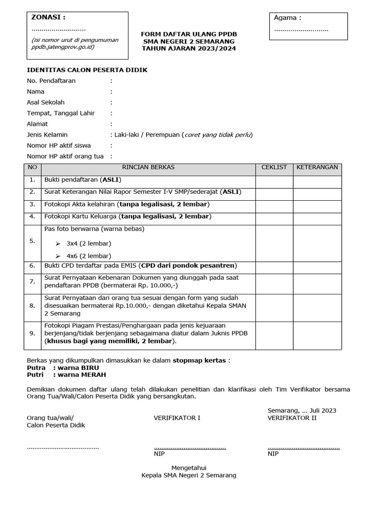 FORM DU - Form Di MAP | PDF
