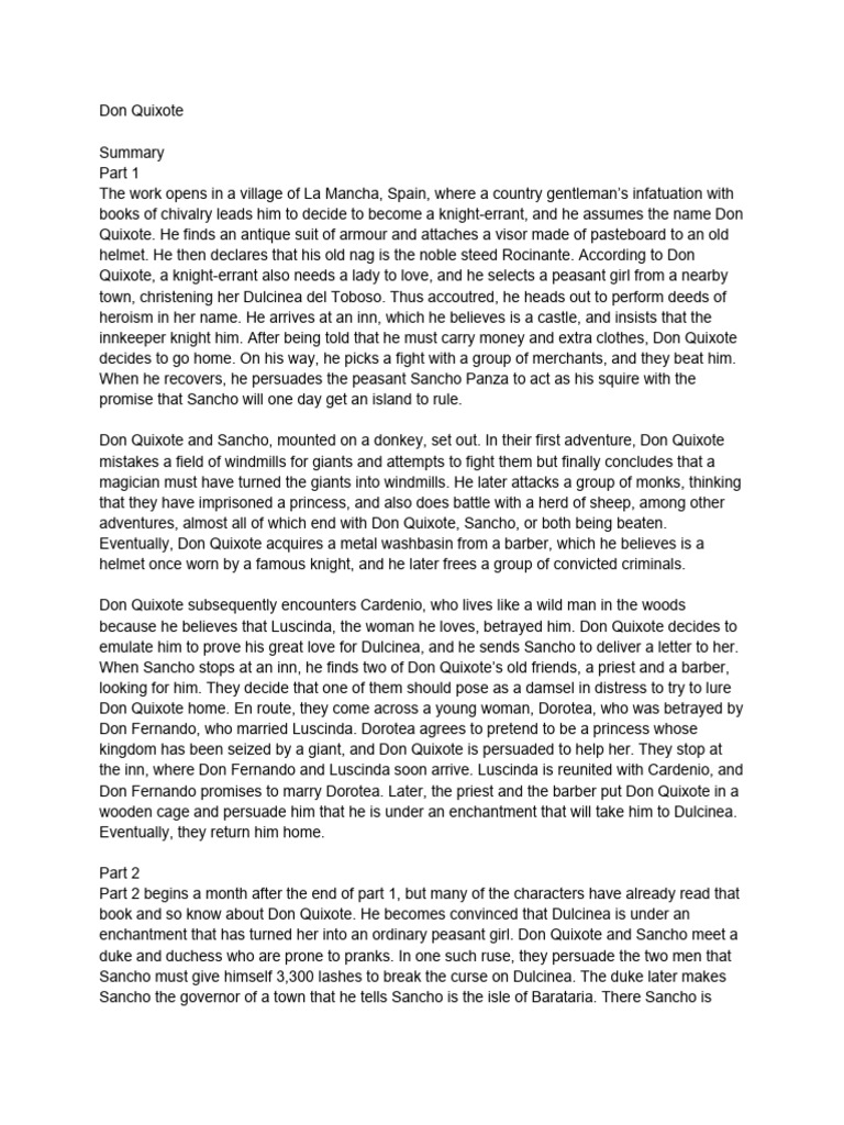 Don Quixote | PDF | Don Quixote | Literary Characters