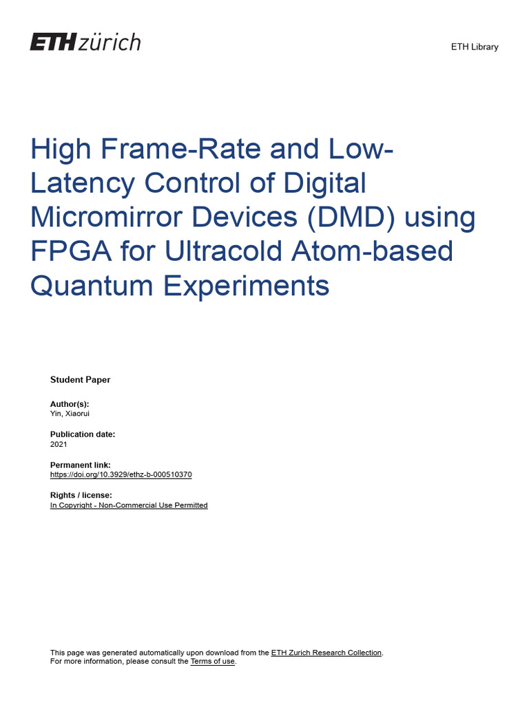 DMD Semester Project Final Report-1 | PDF | Field Programmable Gate Array | Hardware Description ...