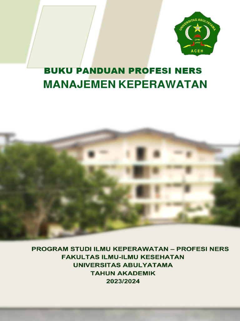 Buku Panduan Ners Stase Manajemen 2023 2024 | PDF