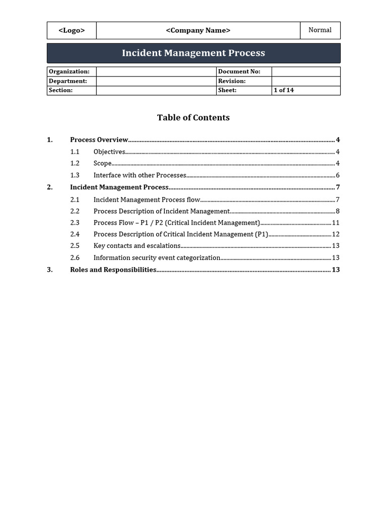 Incident Management Procedure | PDF | Computer Security | Security