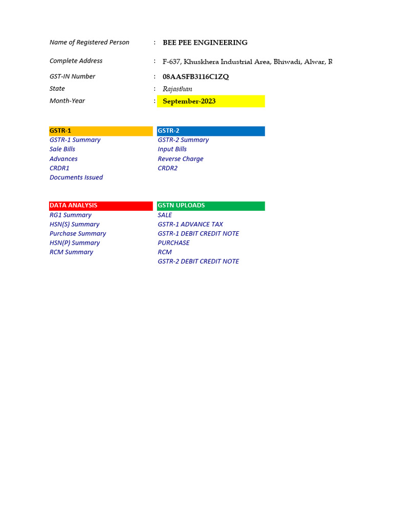 BPE (Raj) 2023-09 | PDF | Invoice | Taxes