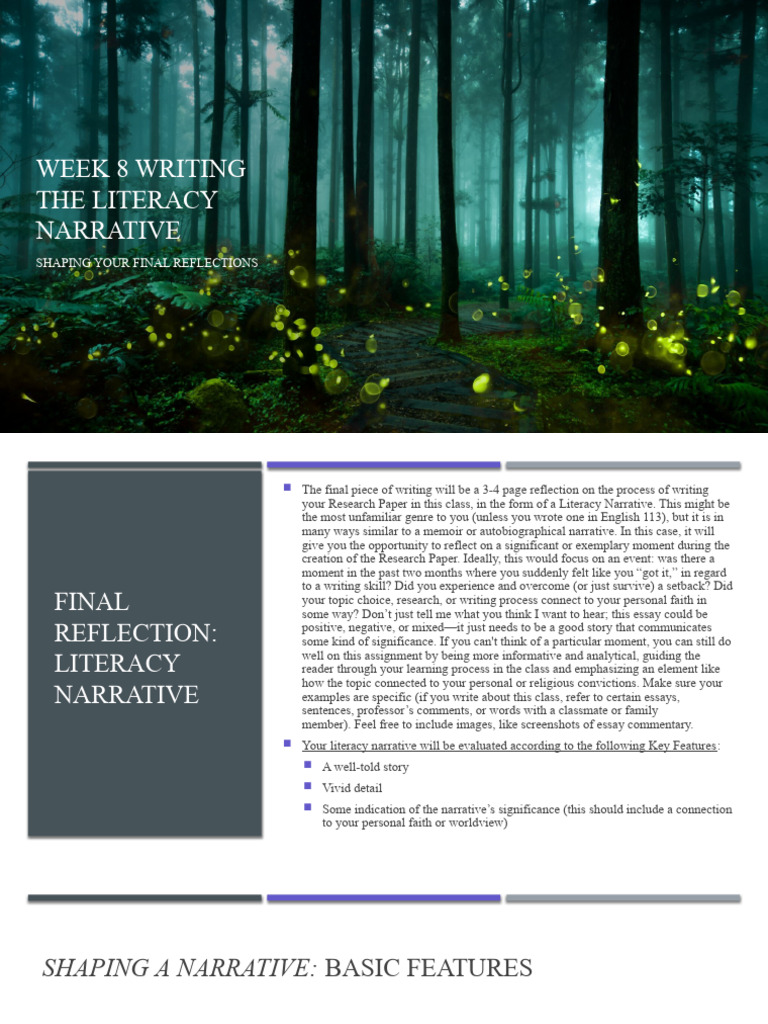 Literacy Narrative | PDF | Plot (Narrative) | Narrative