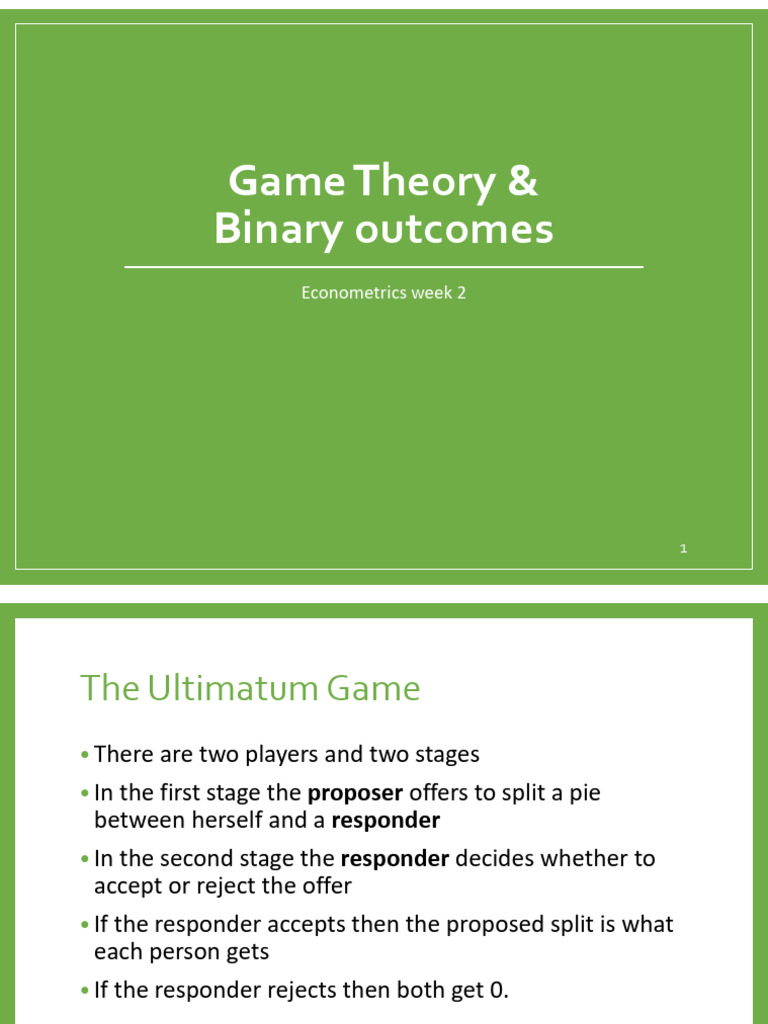 AppliedMetrics 2023 Week02 Lecture | PDF | Game Theory | Mathematical And Quantitative Methods ...