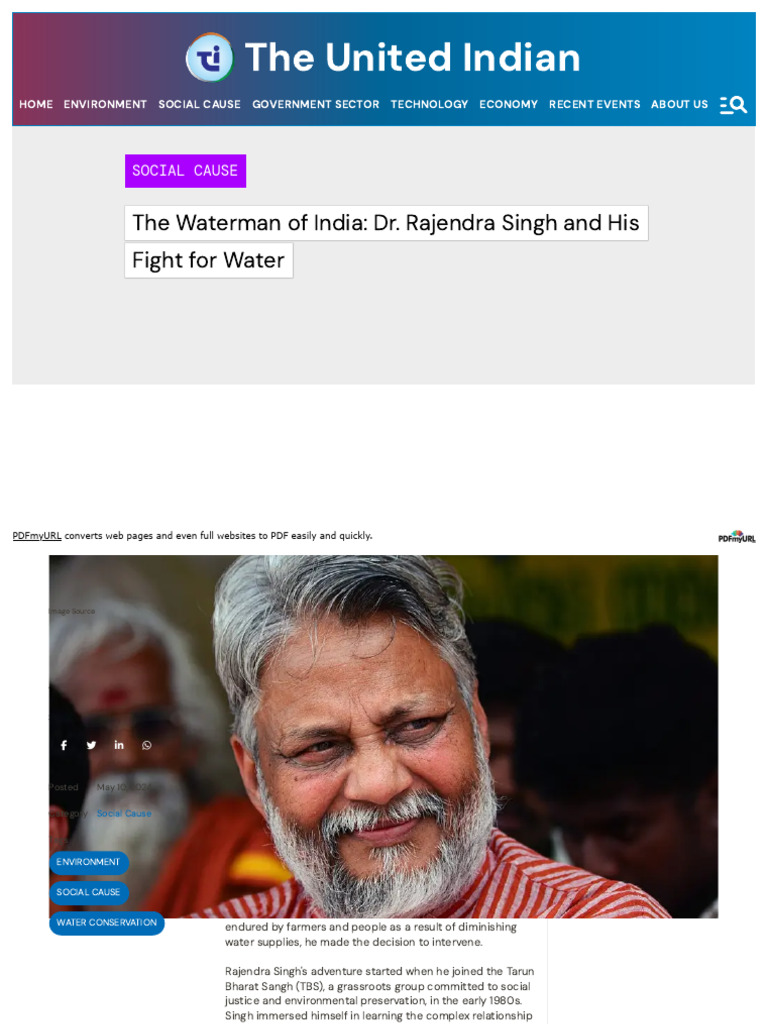 Waterman of India | PDF | Natural Environment | Earth Sciences