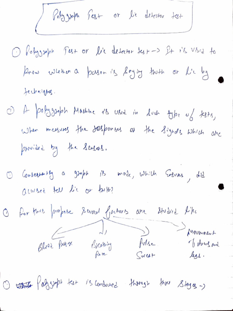 Polygraphy Test in Forensic Law | PDF