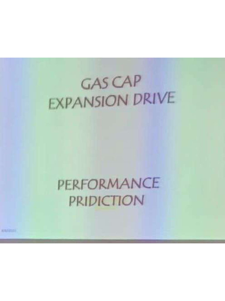 Gas Cap Drive | PDF
