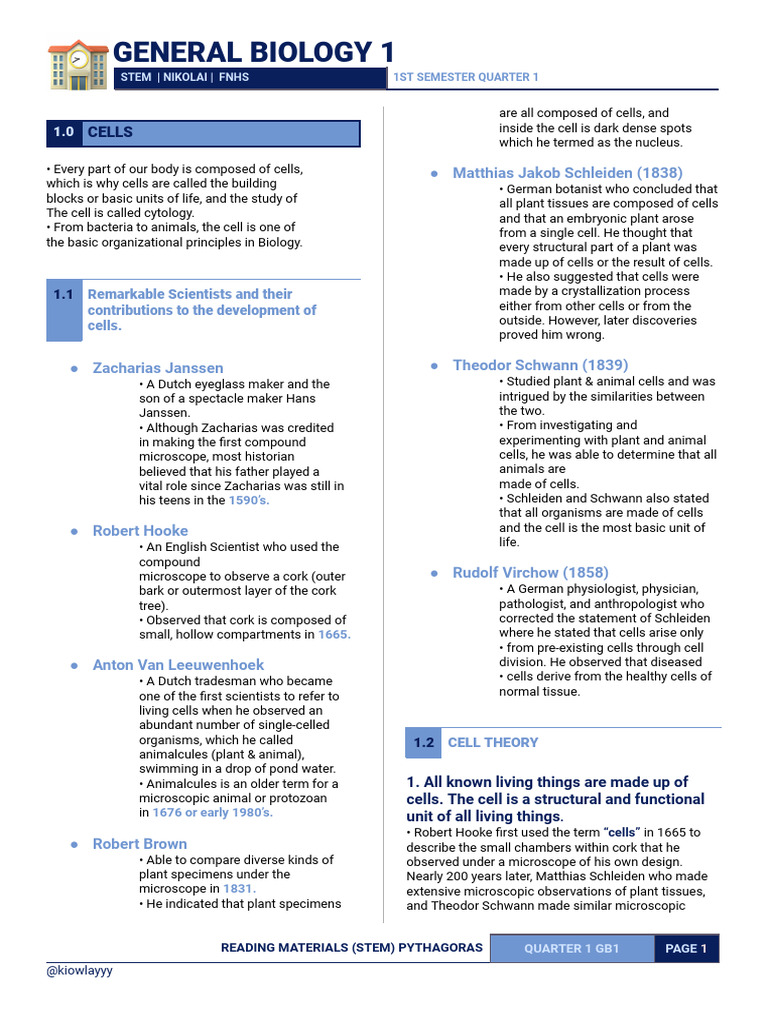 Genbio 1 Q1 | PDF | Meiosis | Mitosis
