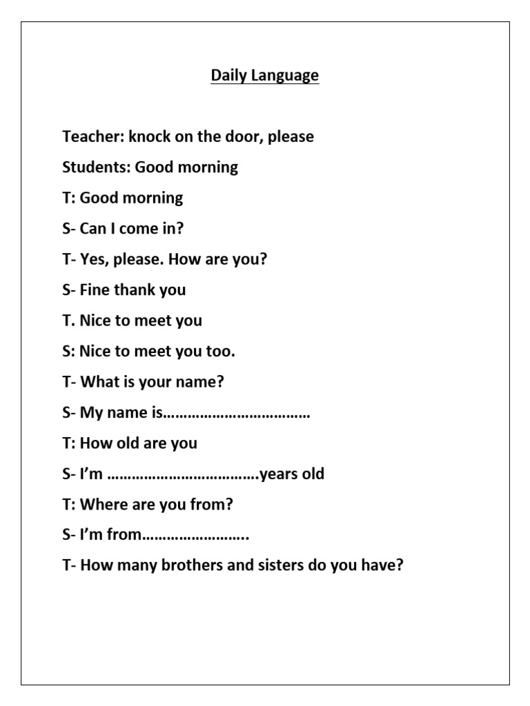 Daily Language | PDF | Language Arts & Discipline | Foreign Language ...