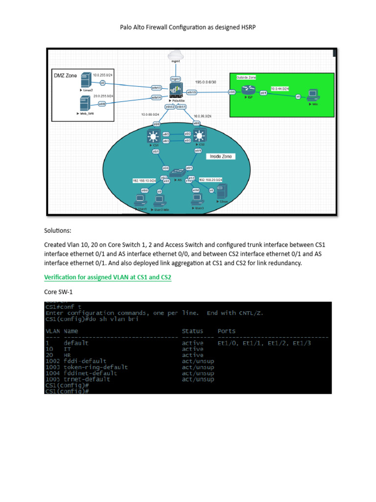 Palo Alto Firewall | PDF | Router (Computing) | Ip Address