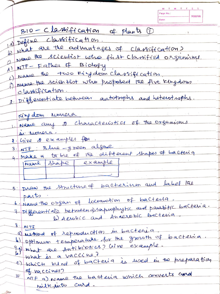 Bio-Classification of Plants | PDF
