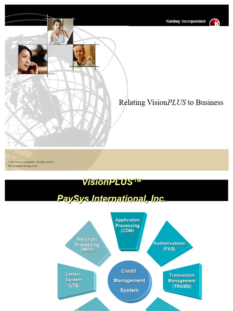 Relating Vplus To Busniess - and - VisionPLUS Product Overview | PDF | Credit Card | Money