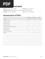 Example Risk Assessment For Motor Vehicle Repair Workshop | PDF | Risk ...