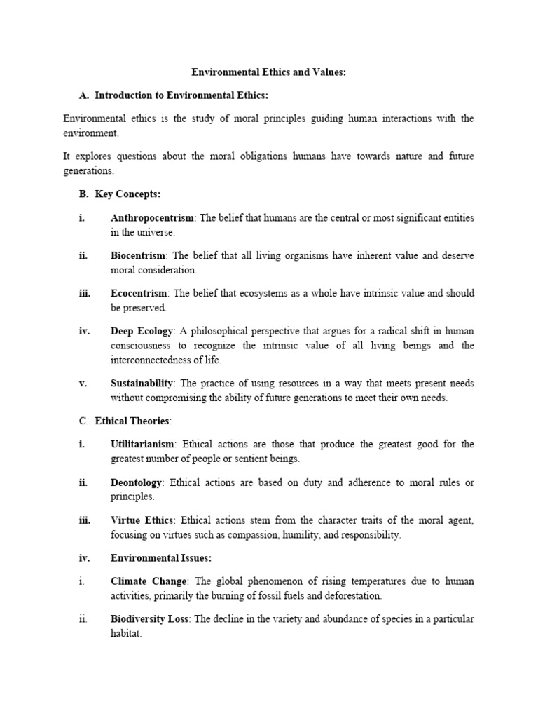 Environmental Ethics 055830 | PDF | Environmental Ethics | Sustainability